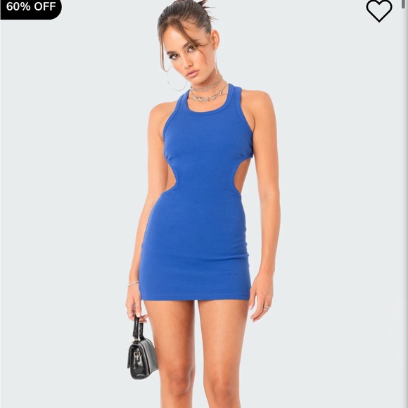 Edikted | Dresses | Blue Ediked Cutout Dress | Poshmark